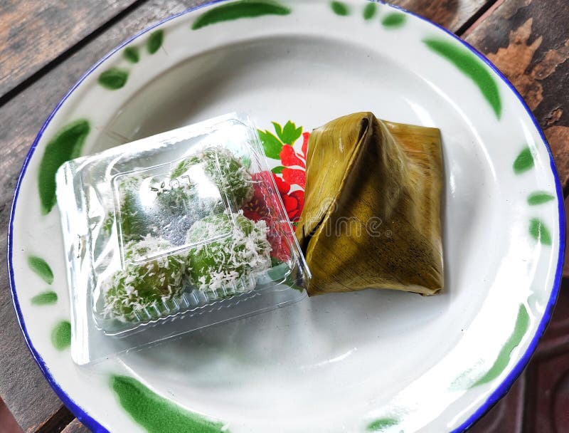 Klepon and Bugis a Traditional Cake of Indonesian Stock Image - Image ...