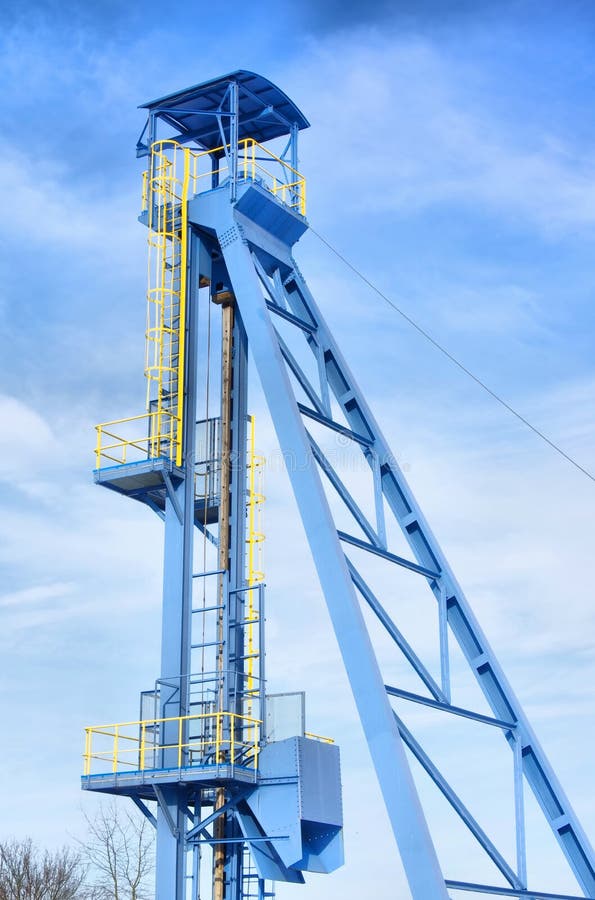 Klettwitz shaft tower stock photo. Image of klettwitz - 37972770