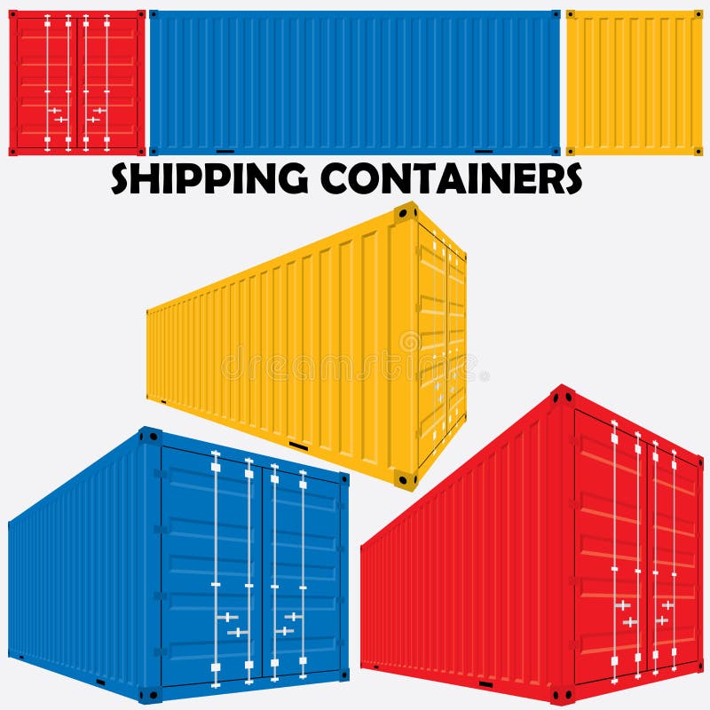 Vastgestelde Pictogrammen Met Container, De Kranen in Dok Vector ...