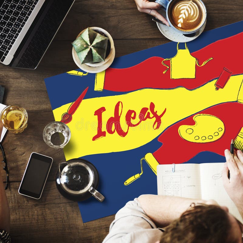 Kleurenontwerp Creatief Art Artwork Concept Stock Afbeelding - Image of ...