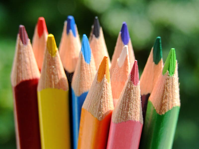 Kleurpotloden stock afbeelding. Afbeelding bestaande uit hout - 2062491