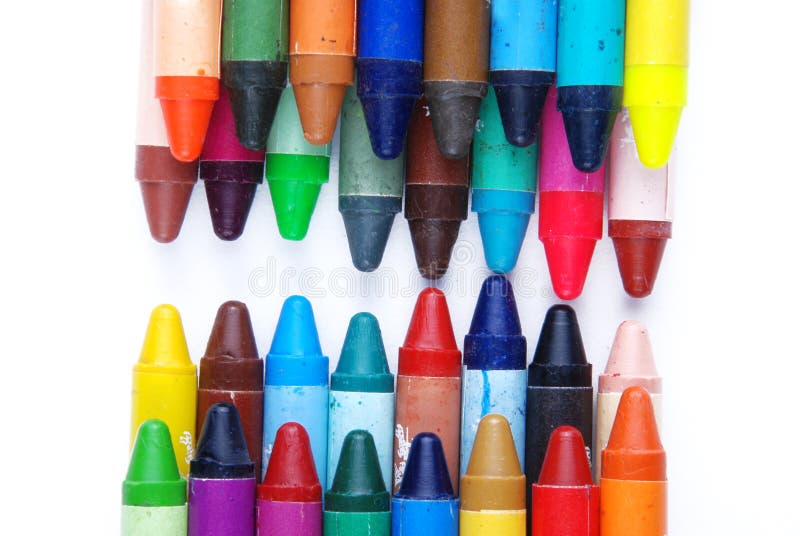 Kleurpotloden stock afbeelding. Image of levering, geschoold - 3078933