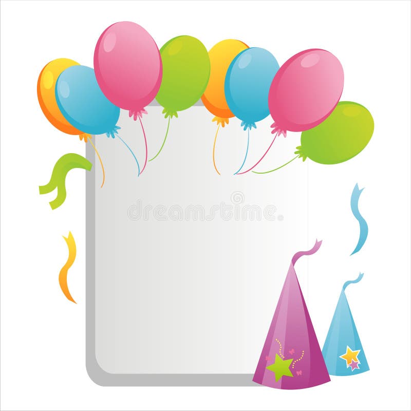 Verjaardagsframe Clipart