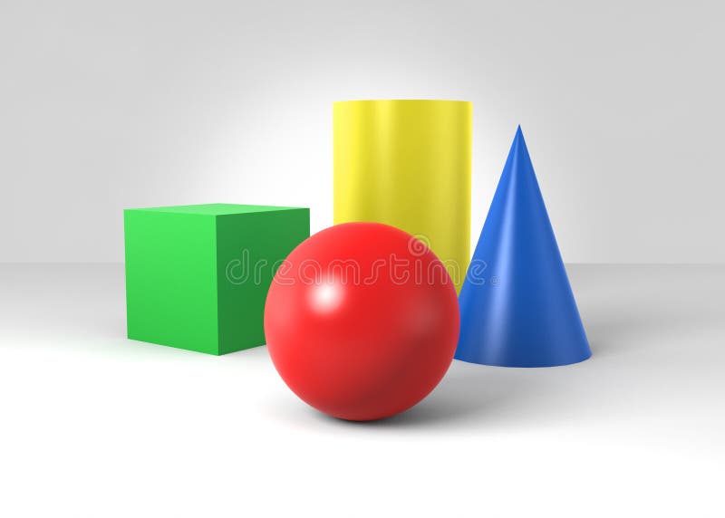 Kleurrijke BasisVorm stock illustratie. Illustration of cilinder - 14102015