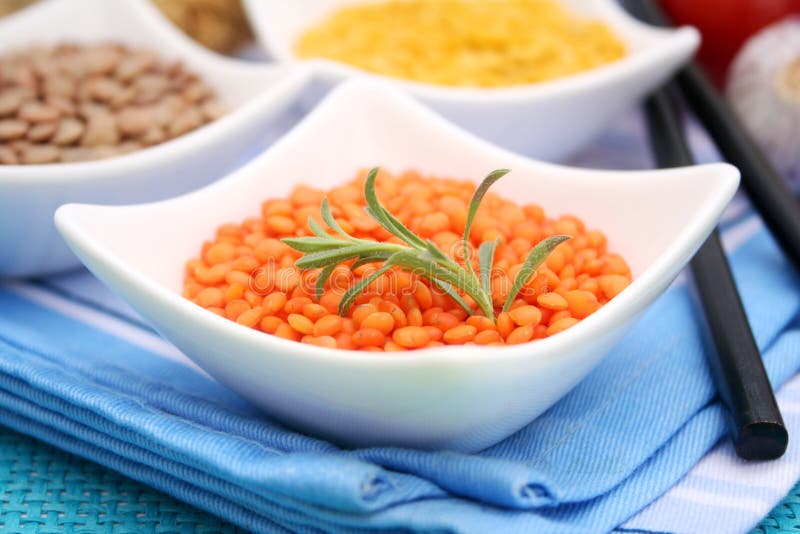 Rode Linzen stock afbeelding. Image of droog, linzen - 11489255