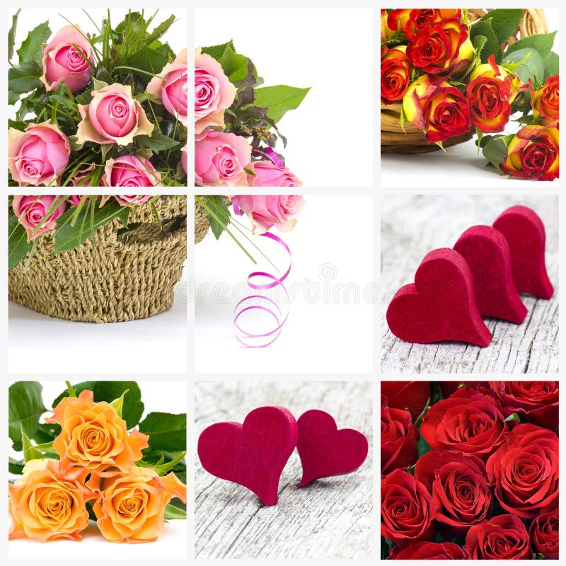 Rood rozen en hart stock foto. Image of blad, geur, tuin - 17778380