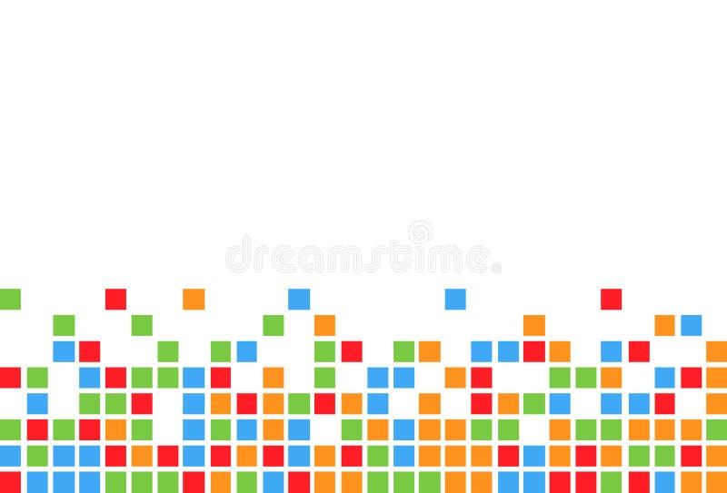 Kleurrijke Vierkante Achtergrond Vector Illustratie - Illustration of ...