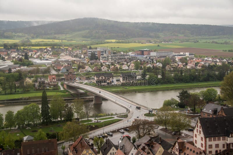 Klingenberg Bridge Over Main River Stock Image - Image of clingerburg ...