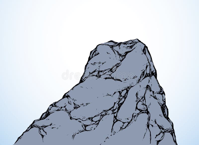 Klip Vector tekening vector illustratie. Illustration of graniet - 96443342