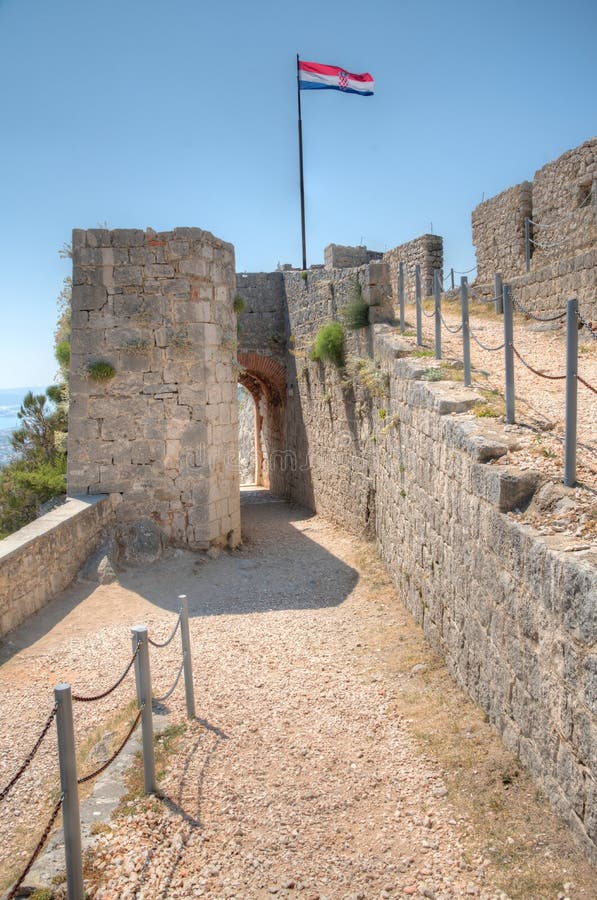 Klis Fortress Near Split, Croatia Stock Image - Image of ancient ...