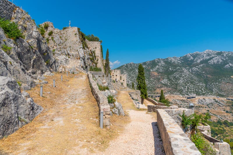 Klis Fortress Near Split, Croatia Stock Photo - Image of stronghold ...