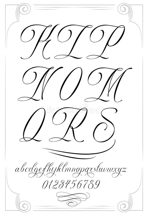 Art of Lettering stock vector. Illustration of script - 46980010