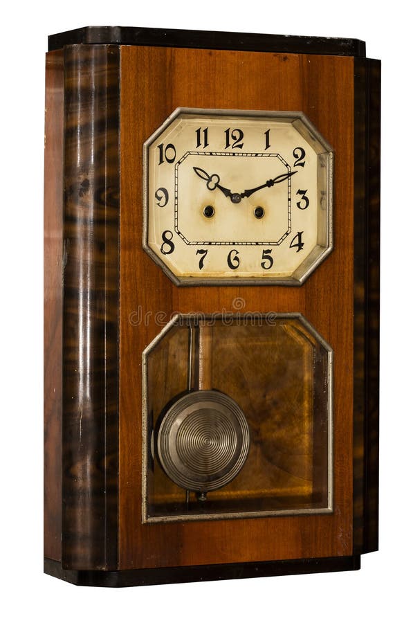 Klocka med klockpendeln fotografering för bildbyråer. Bild av snidit ...