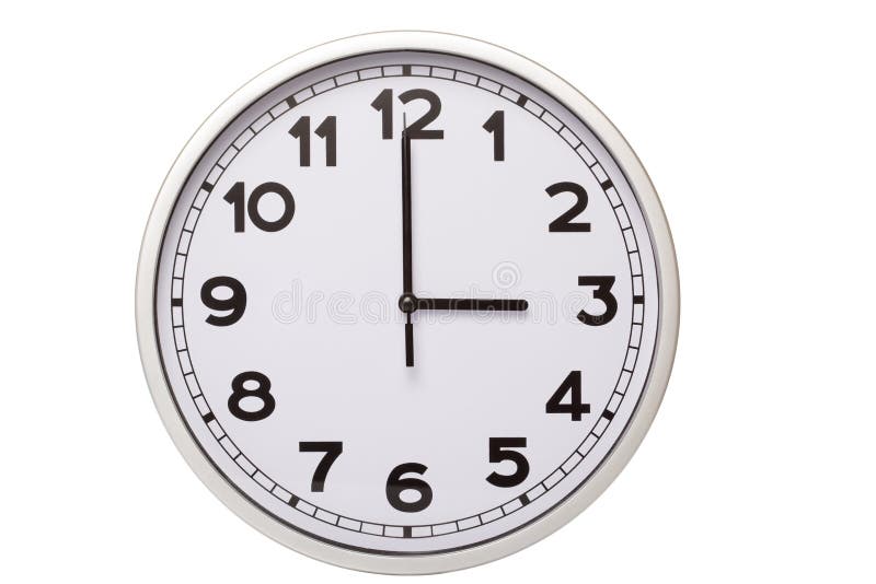 Klok, Drie uur stock foto. Image of nauwkeurigheid, muur - 56507832