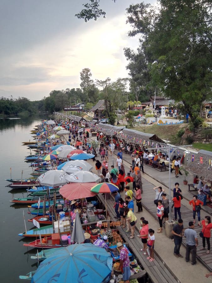 Klong Hae Floating Market At Hatyai Songlhal Thailand Editorial Photo ...