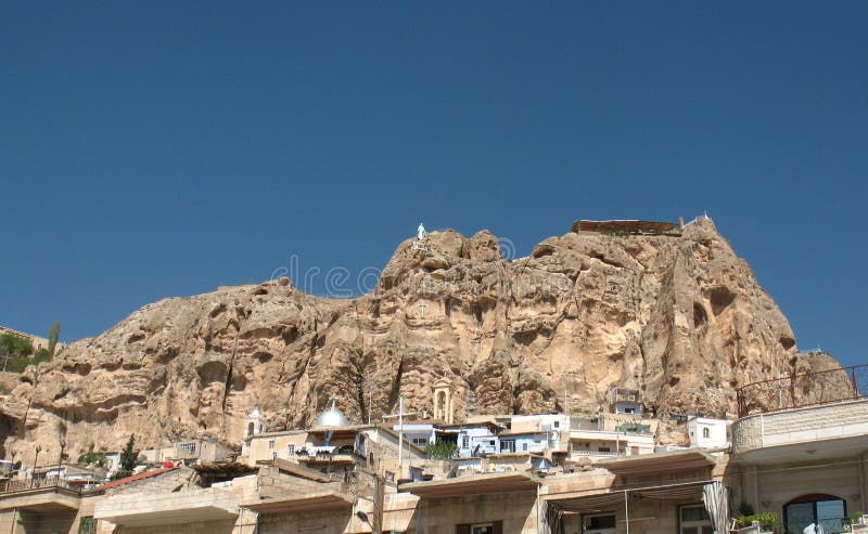 Kloster in Maalula stockbild. Bild von orthodox, gebet - 19886779