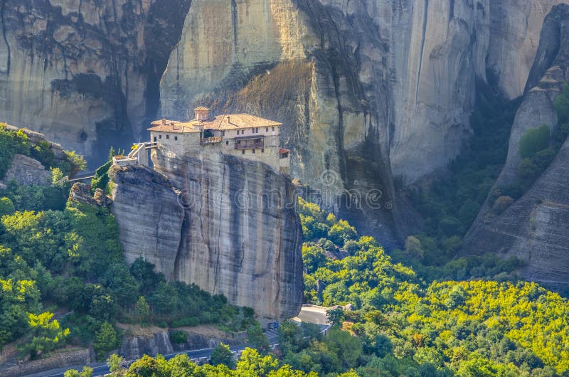 Rousanou-Kloster in Meteora Stockbild - Bild von berg, anblick: 79878203