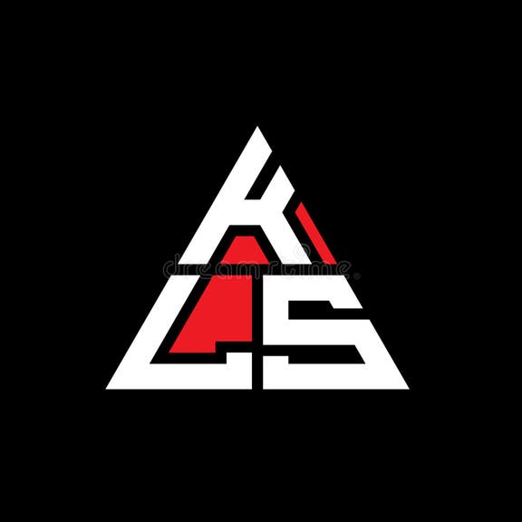KLS Triangle Letter Logo Design with Triangle Shape. KLS Triangle Logo ...