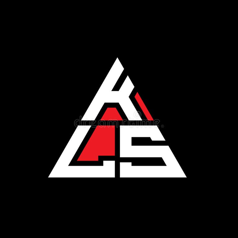 KLS Triangle Letter Logo Design with Triangle Shape. KLS Triangle Logo ...