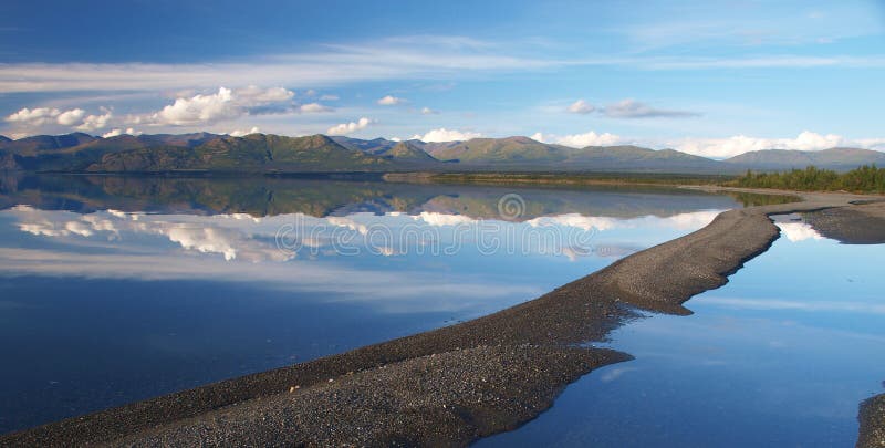 Kluane Lake-Yukon Territory- Canada Stock Image - Image of numerous ...