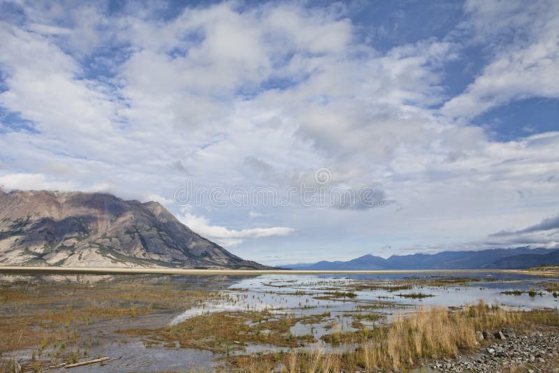 Kluane Lake-Yukon Territory- Canada Stock Photo - Image of reflections ...