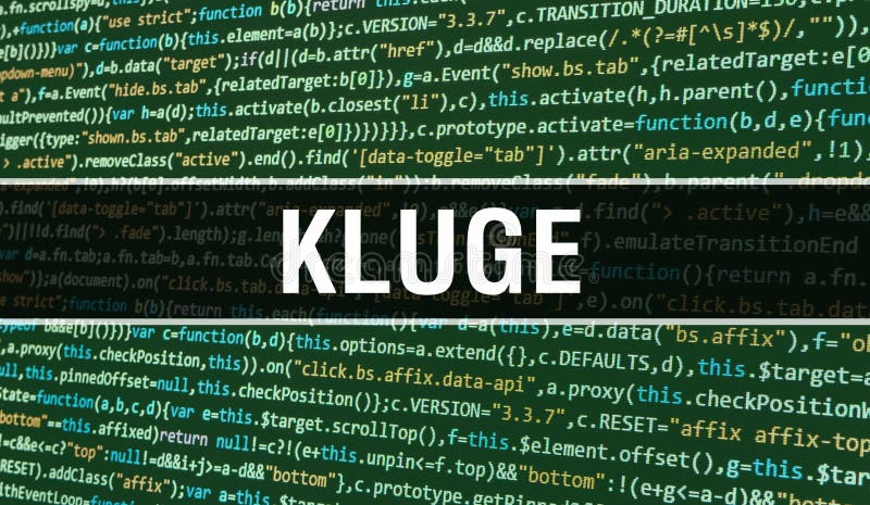 Kluge Concept With Random Parts Of Program Code Kluge With Programming Code Abstract Technology