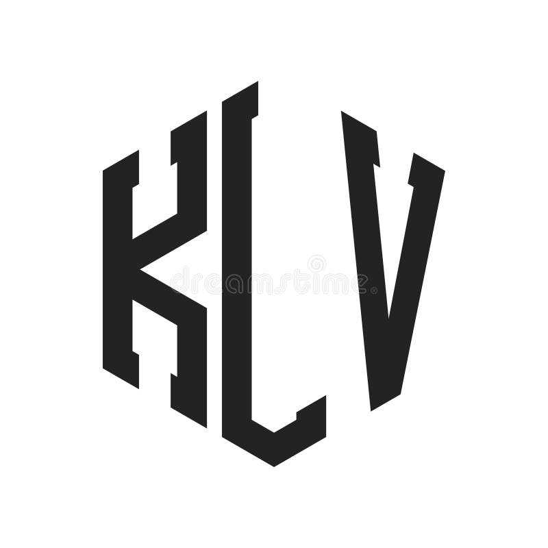 KLV Logo Design. Initial Letter KLV Monogram Logo Using Hexagon Shape ...