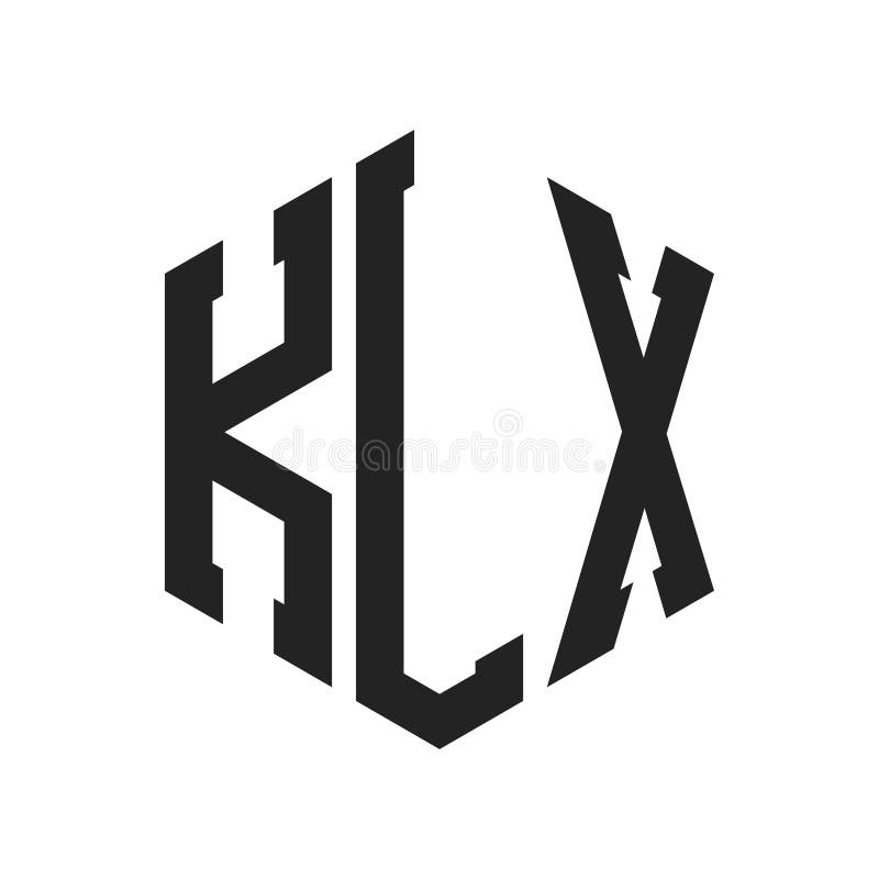 KLX Logo Design. Initial Letter KLX Monogram Logo Using Hexagon Shape ...