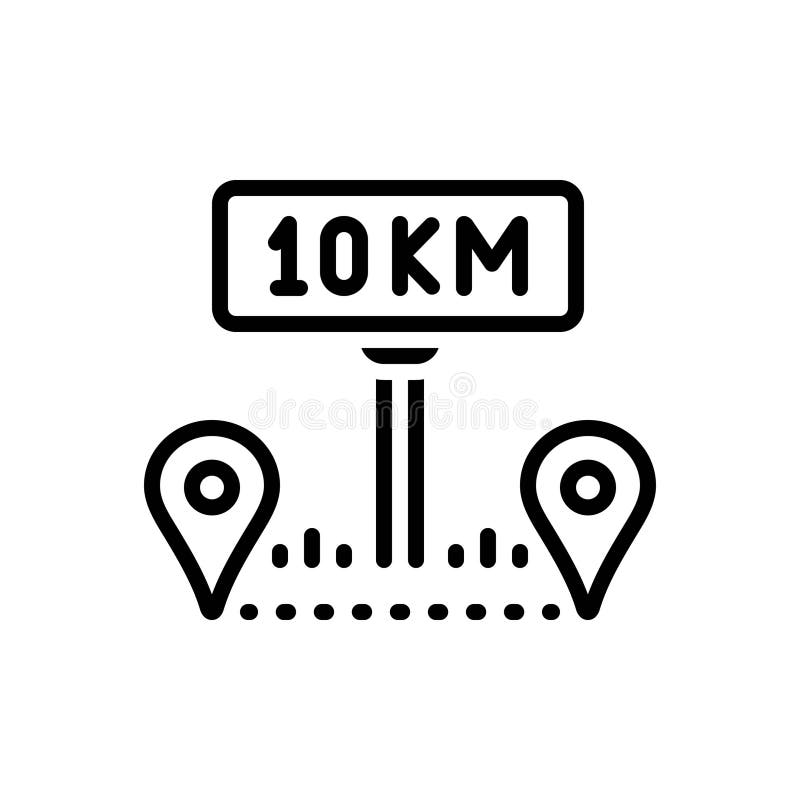 Kilometers Distance Stock Illustrations – 129 Kilometers Distance Stock ...