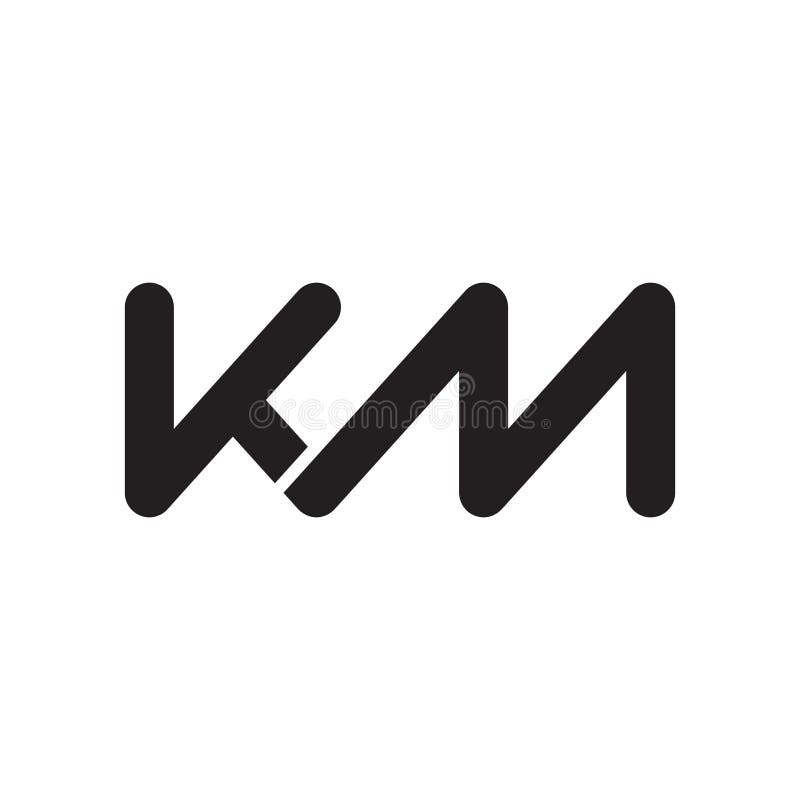 Km Initial Letter Vector Logo Icon Stock Illustration - Illustration of ... Km Initial Letter Vector Logo Icon Stock Illustration - Illustration of ...
