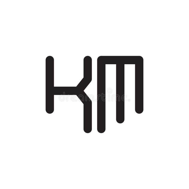 Km Initial Letter Vector Logo Icon Stock Vector - Illustration of ...