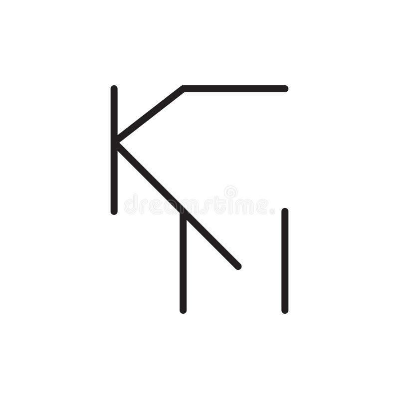 Km Initial Letter Vector Logo Icon Stock Vector - Illustration of ...
