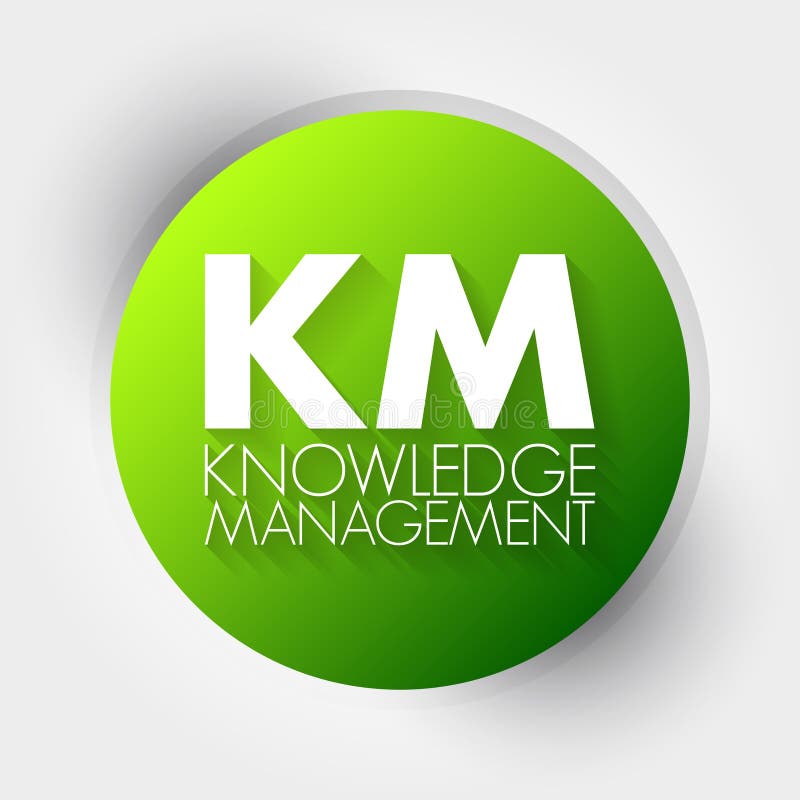 KM - Knowledge Management Acronym, Business Concept Background Stock ...