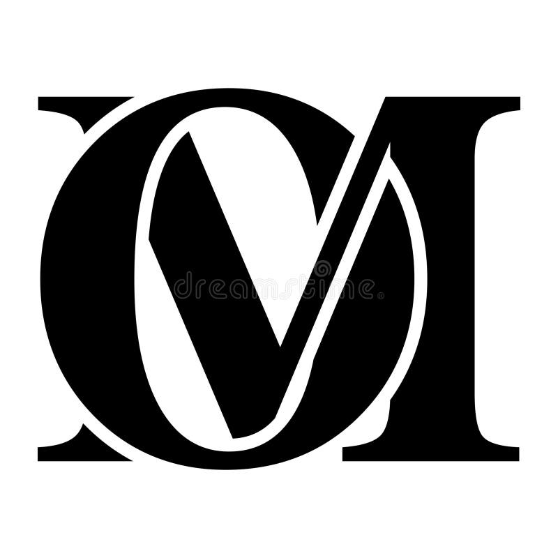 OM Letter Black Logo Icon Template 1 Stock Vector - Illustration of ...