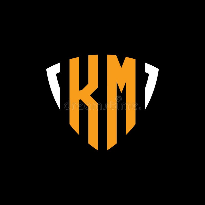 KM Logo Monogram Design Template Stock Vector - Illustration of graphic ...