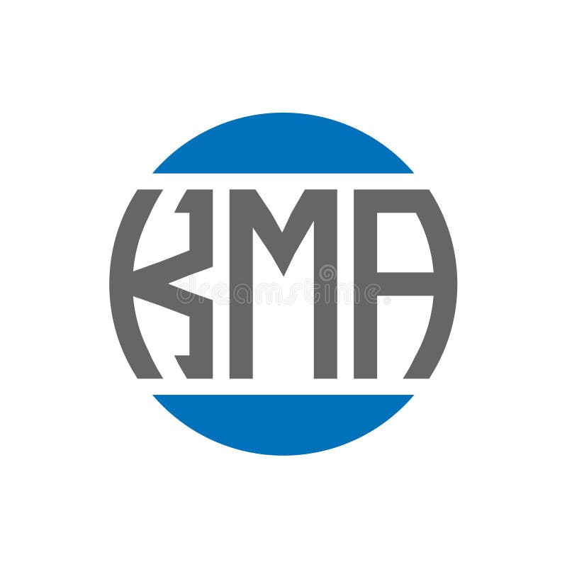 KMA Letter Logo Design on White Background. KMA Creative Initials ...