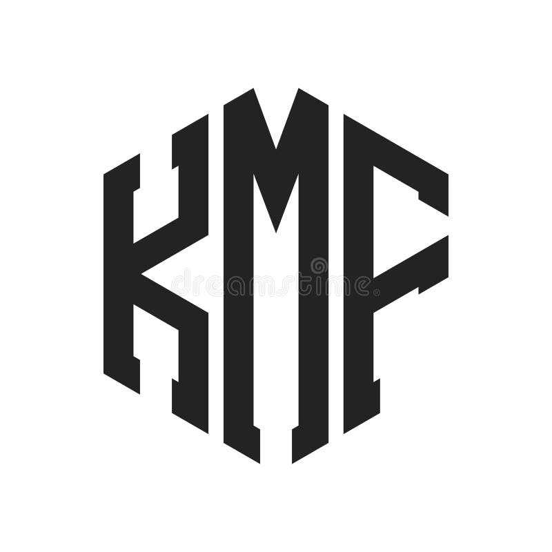 KMF Logo Design. Initial Letter KMF Monogram Logo Using Hexagon Shape ...