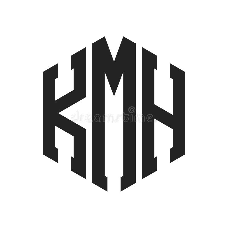 KMH Logo Design. Initial Letter KMH Monogram Logo Using Hexagon Shape ...