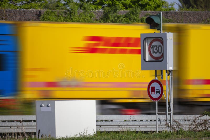 130 Kmh Speed Limit, Freeway Germany Editorial Stock Image - Image of ...