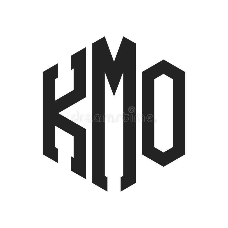 KMO Logo Design. Initial Letter KMO Monogram Logo Using Hexagon Shape ...