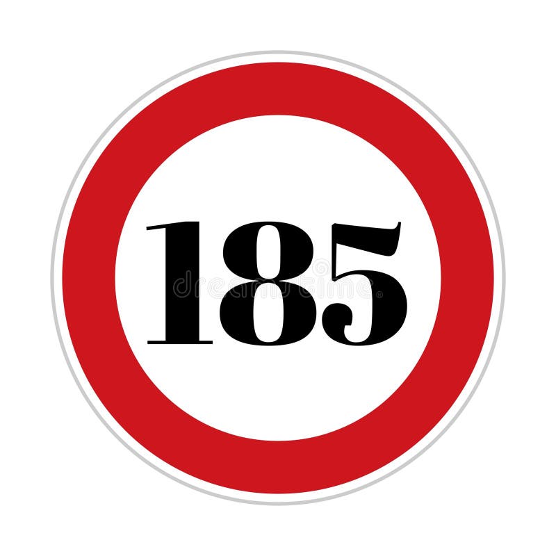 Speed Limit 185 Stock Illustrations – 2 Speed Limit 185 Stock ...