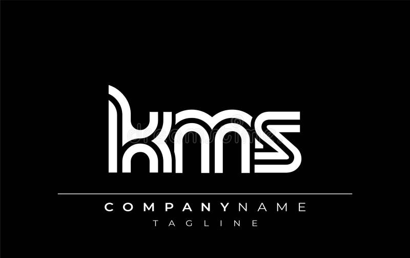 KMS Creative Unique Modern Letter Logo Design Stock Vector ...
