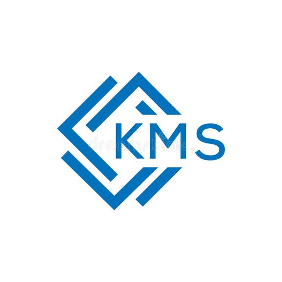 KMS Letter Logo Design on White Background. KMS Creative Circle Letter ...
