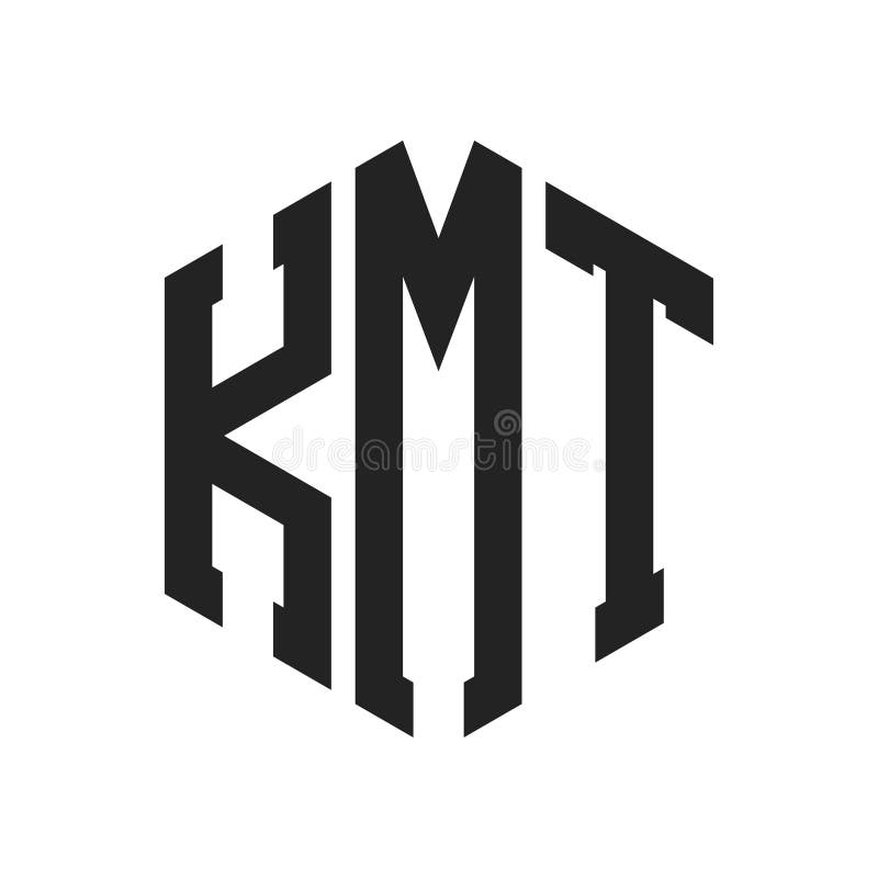 KMT Logo Design. Initial Letter KMT Monogram Logo Using Hexagon Shape ...