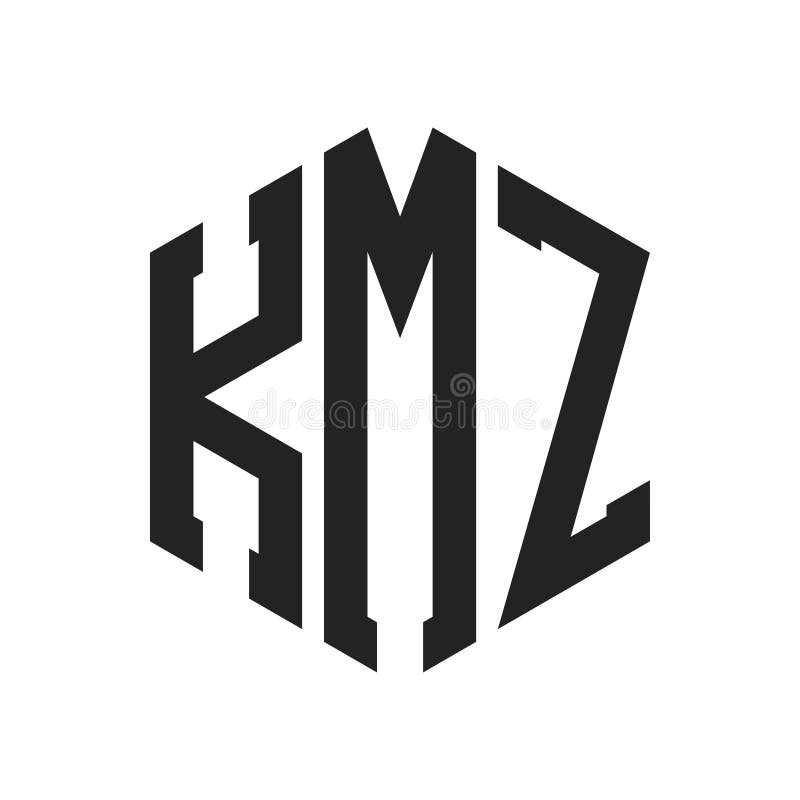 KMZ Logo Design. Initial Letter KMZ Monogram Logo Using Hexagon Shape ...