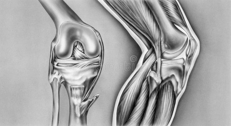 Knä - Ben, Ligament & Muskler Stock Illustrationer - Illustration av ...