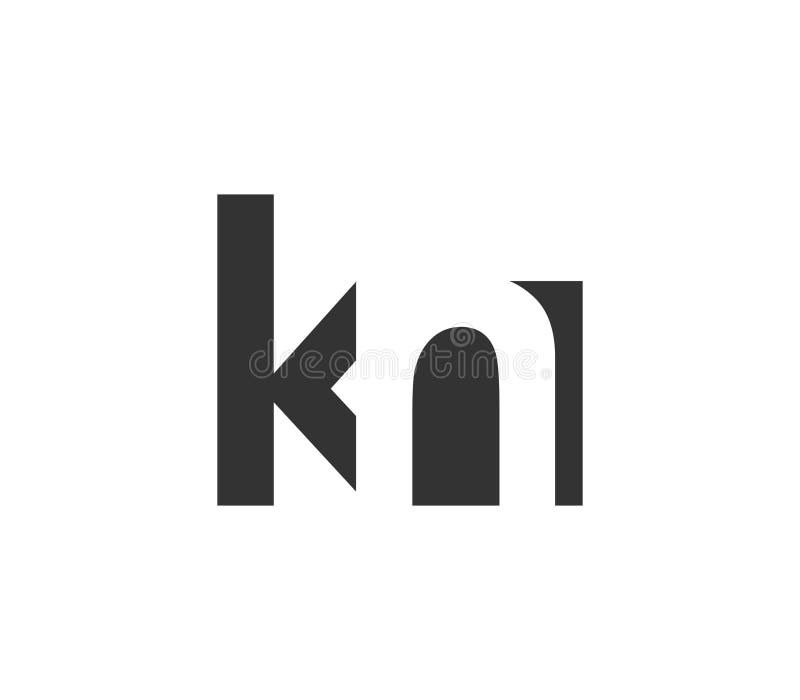 KN Creative Geometric Initial Based Modern and Minimal Logo. Letter K N ...