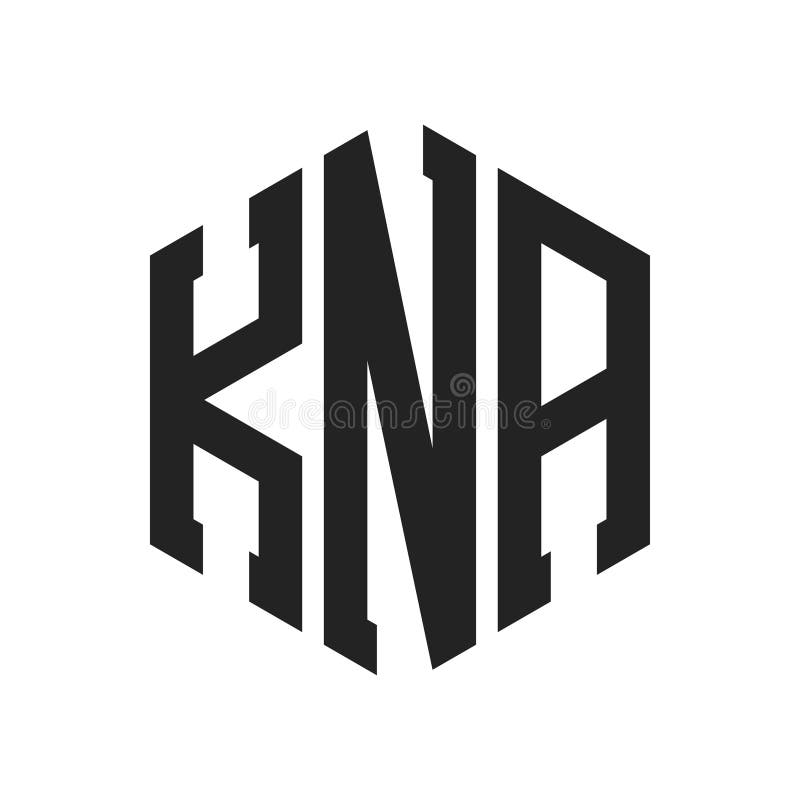 KNA Logo Design. Initial Letter KNA Monogram Logo Using Hexagon Shape ...