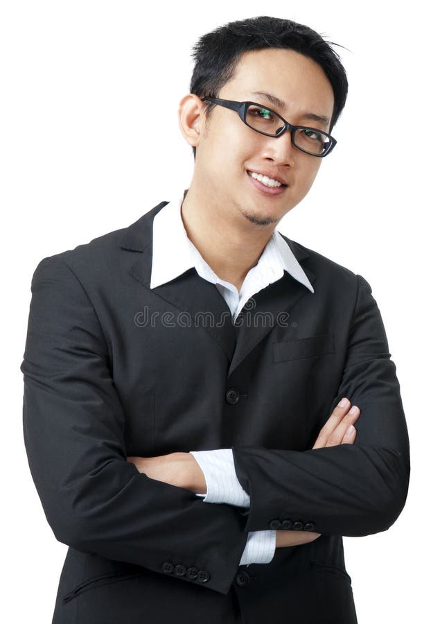 Knappe Aziaat stock foto. Image of koel, zwart, wapens - 17232102