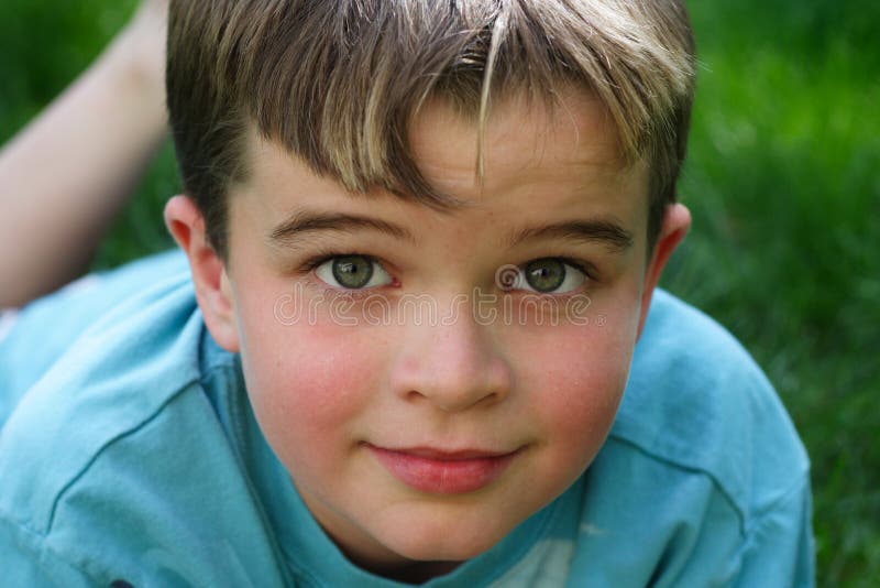 Schouderportret Van Leuk, Negen Jaar Oud Jong Geitje, Jongen Voor ...